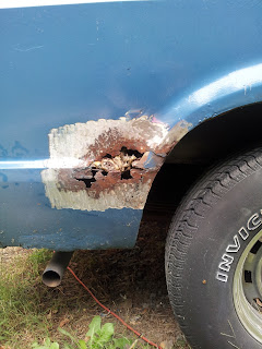 Rust repair on a 1988 Econoline-150 cargo van