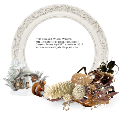 Escape From Reality Blog: FTU 'Winter Warmth' Cluster & Cluster Frames
