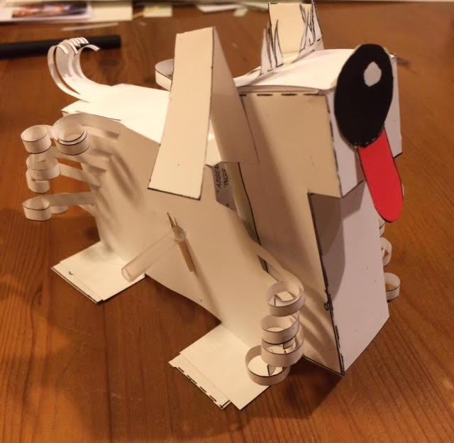 John Geekie Art: Dog automata to make at home
