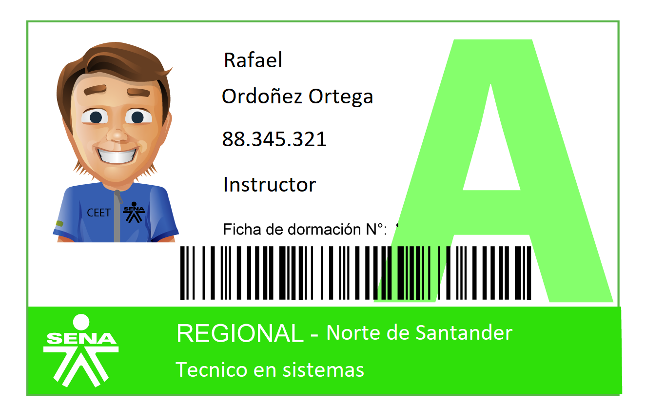 Carnet de SENA ~ Escuela y café Montecristo, Planeación de tecnología e informática, septimo grado