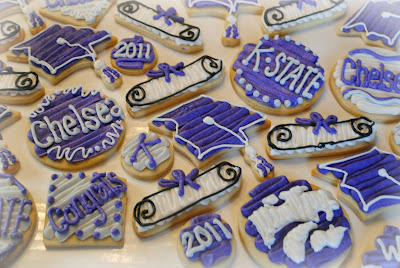 Candace's Cookie Creations: Kansas State Graduation Cookies