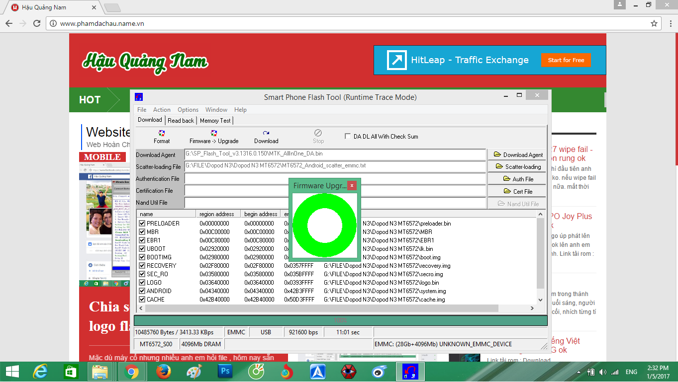 Chia sẻ Rom Dopod n3 full tiếng việt cứu máy ok