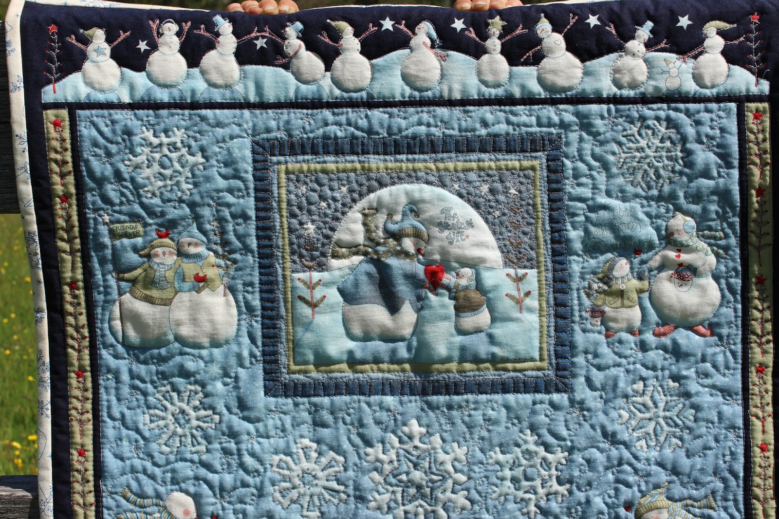Puddle Jumper Quilts 'n' things: Snowman Wall Hanging