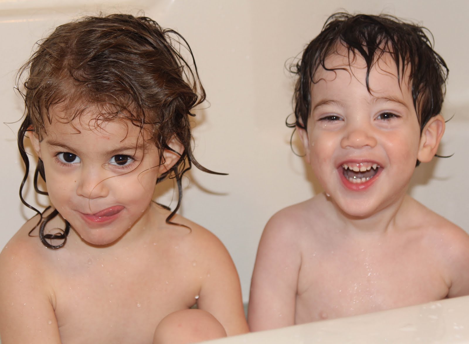 Newbry News: Scrub A Dub Dub, Two Kids In The Tub