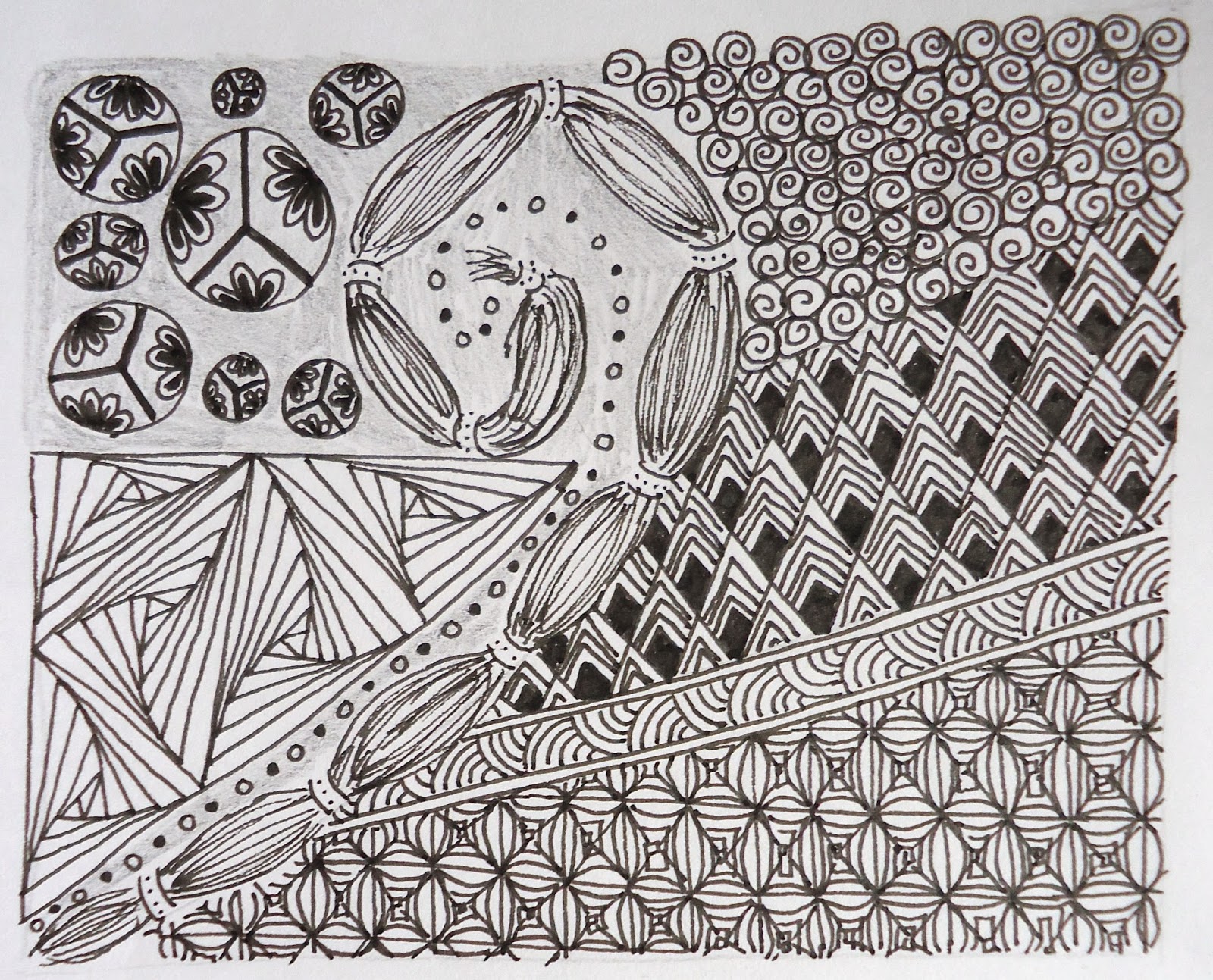 Coombe Cottages and Co: Introduction to Zentangles