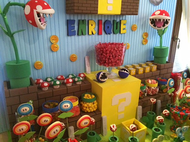 Las Tartas de Paz : Mesa dulce de Súper Mario / Súper Mario Sweet Table
