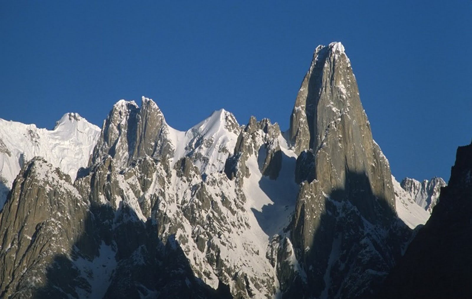 Trango Towers a group of dramatic granite spires ~ Great Mountain