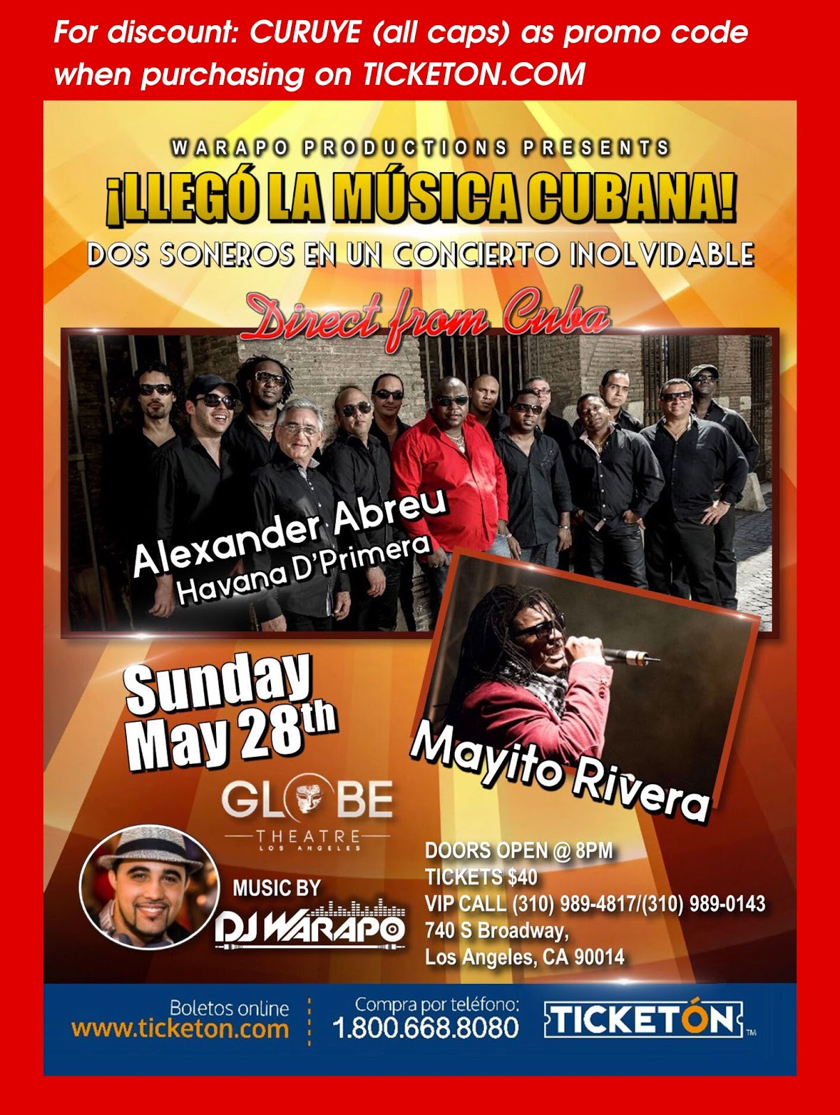 San Diego Rueda: In L.A.: ALEXANDER ABREU & HAVANA D' PRIMERA ft MAYITO ...
