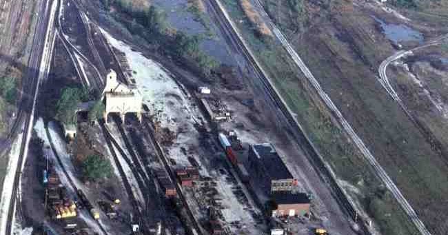 Industrial History: IHB's Gibson Yard, Roundhouse and Coaling Tower