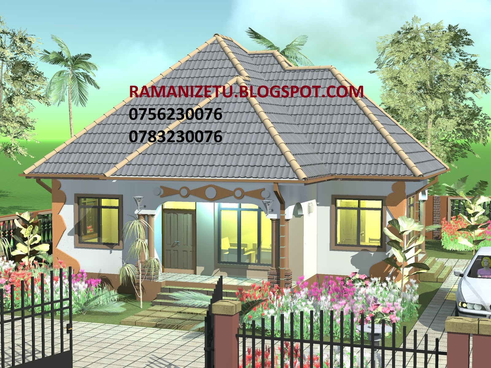 3BED ROOM FAMILY HOUSE DESIGN. - RAMANI ZETU.