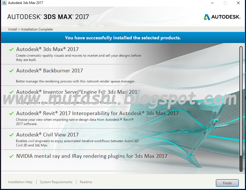 Instalasi AUTODESK 3DS MAX 2017 FULL KEYGEN 32&64 BIT ~ Training - 3D Max
