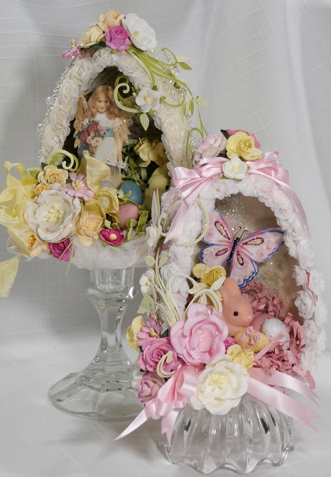 Terry's Scrapbooks: Decorated Easter diorama fairy eggs and Tutorial