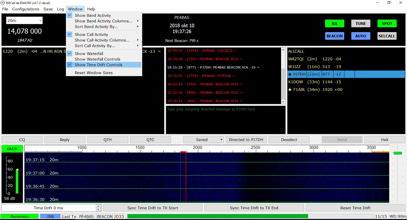 PE4BAS Amateur Radio Weblog: JS8Call quicky