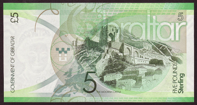 Gibraltar 5 Pounds banknote 2011 Queen Elizabeth II|World Banknotes ...