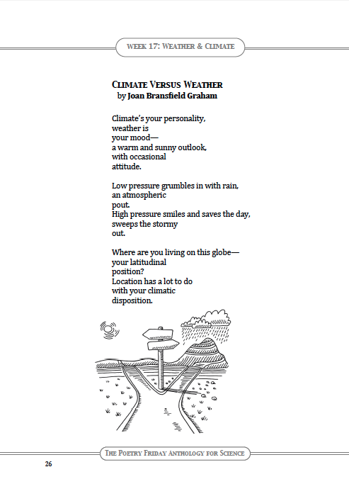 Poetry for Children: PFAS: “Climate vs. Weather” by Joan Bransfield Graham
