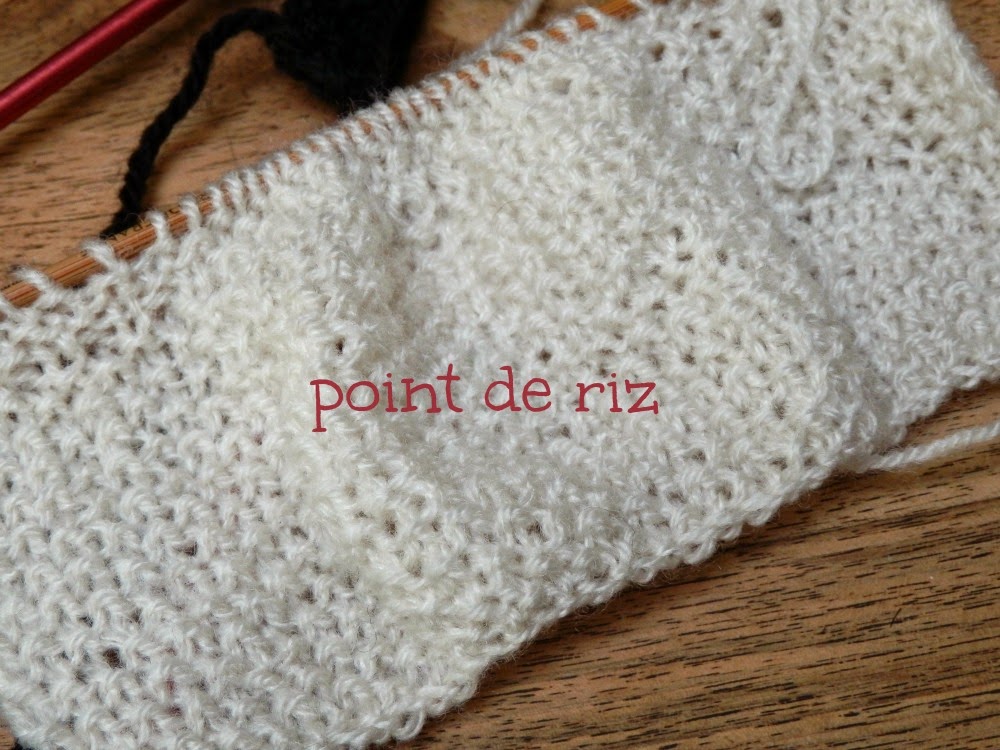 Elle comme Louise: TRICOT : point de riz