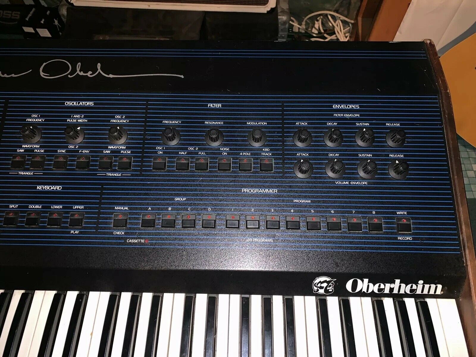 MATRIXSYNTH: Oberheim OB-8 Keyboard Synthesizer signed By Tom Oberheim