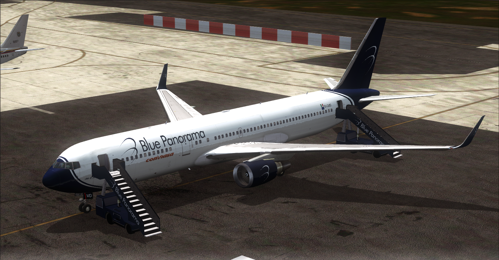 [FS2004/FSX] CLS Boeing 767-300 WL Blue Panorama (Conviasa Logo) EI-CMD
