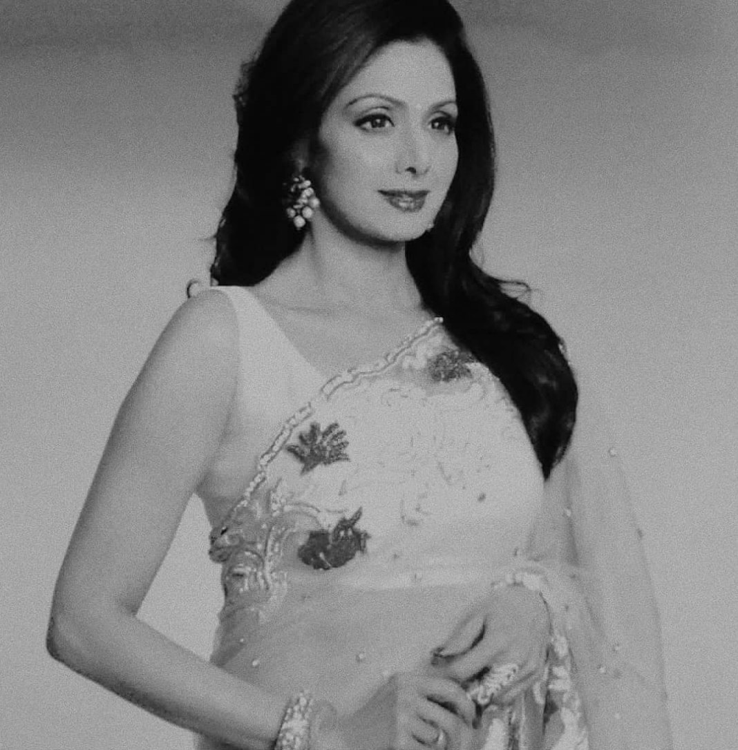 Sridevi: Sridevi in black and white portraits
