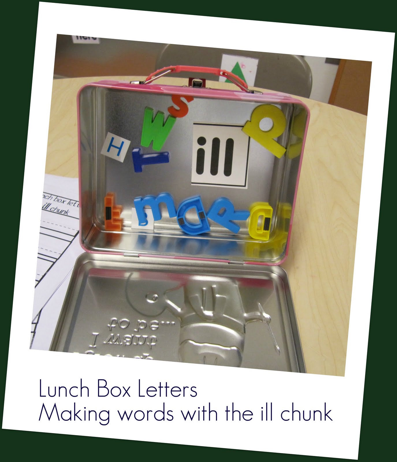 Joyful Learning In KC: Lunch Box Letters