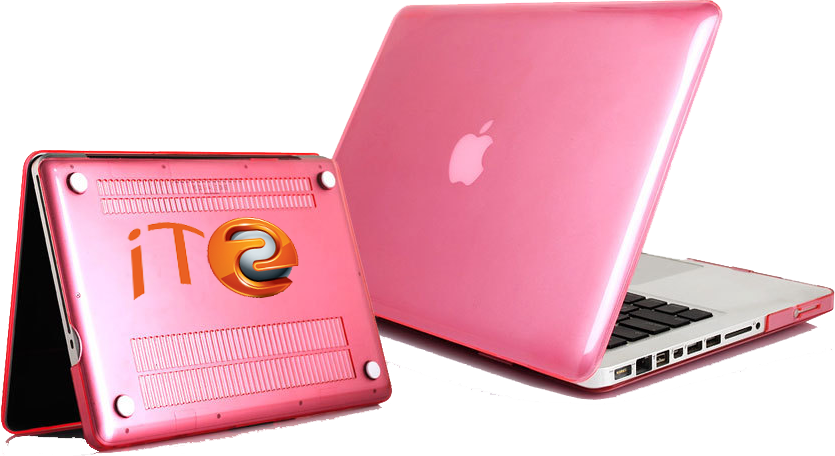 Pink Apple Laptop - INFORMATION OF TECHNOLOGY