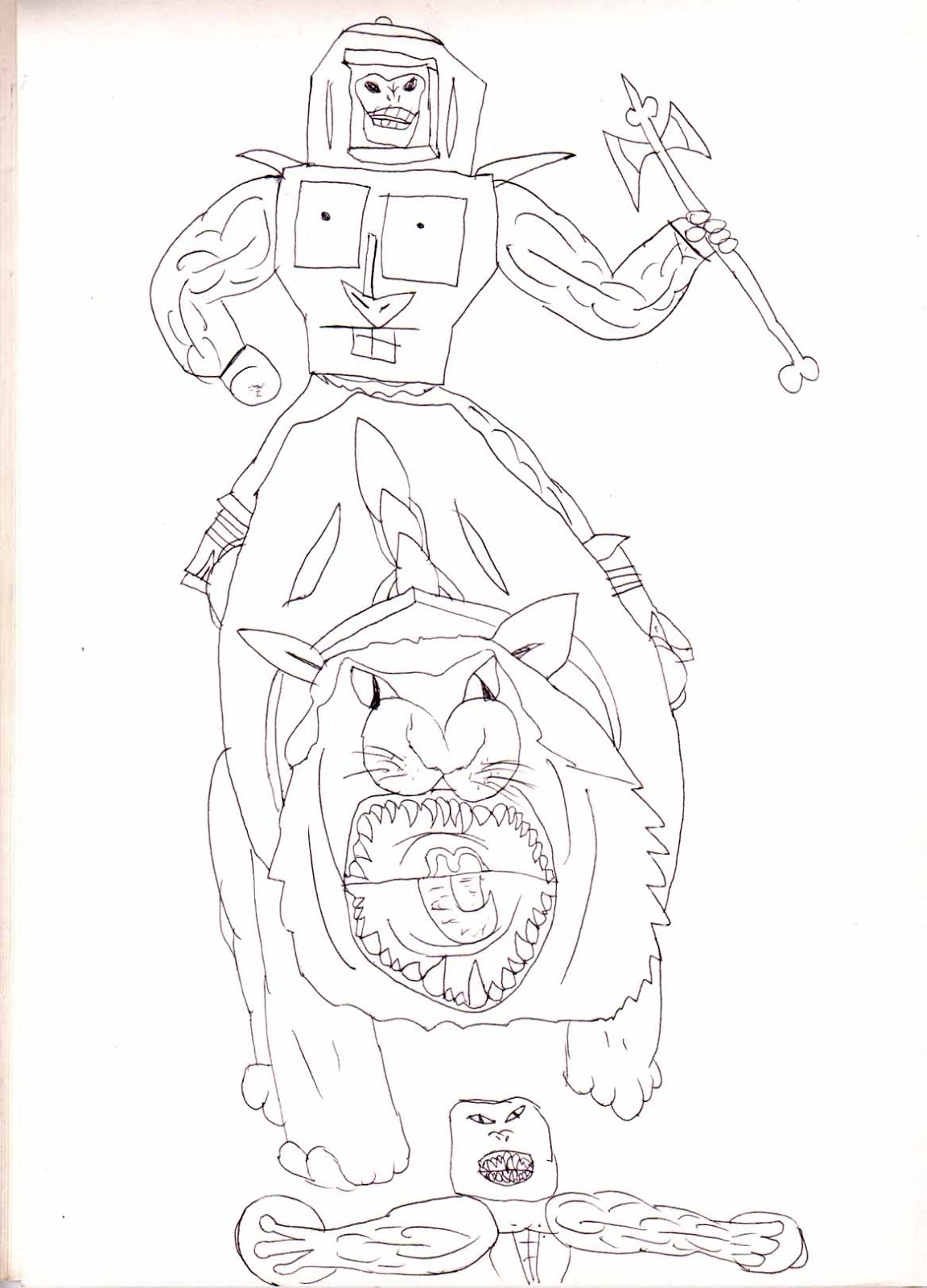 Pre-school drawings: He-Man