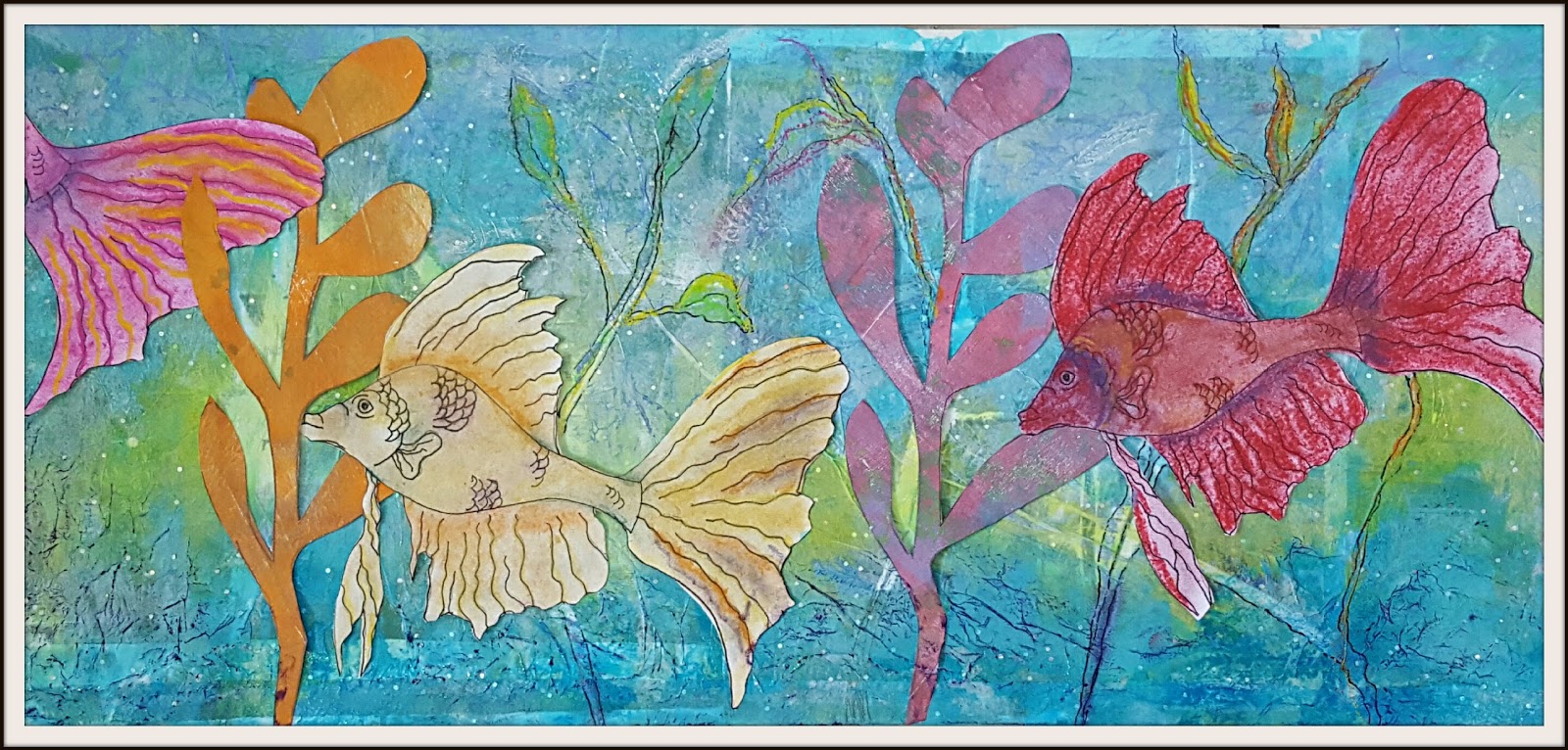MaryMaking: Fish Collages