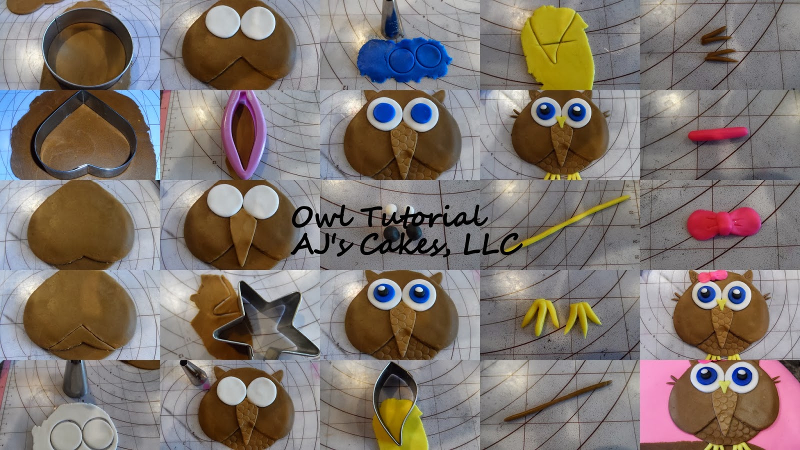 AJ's Cakes: Owl Tutorial