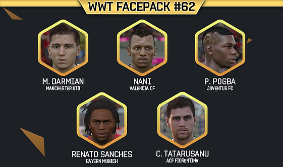 FACE PACK #62 FIFA 16 By:WWT - EV-PATCHS