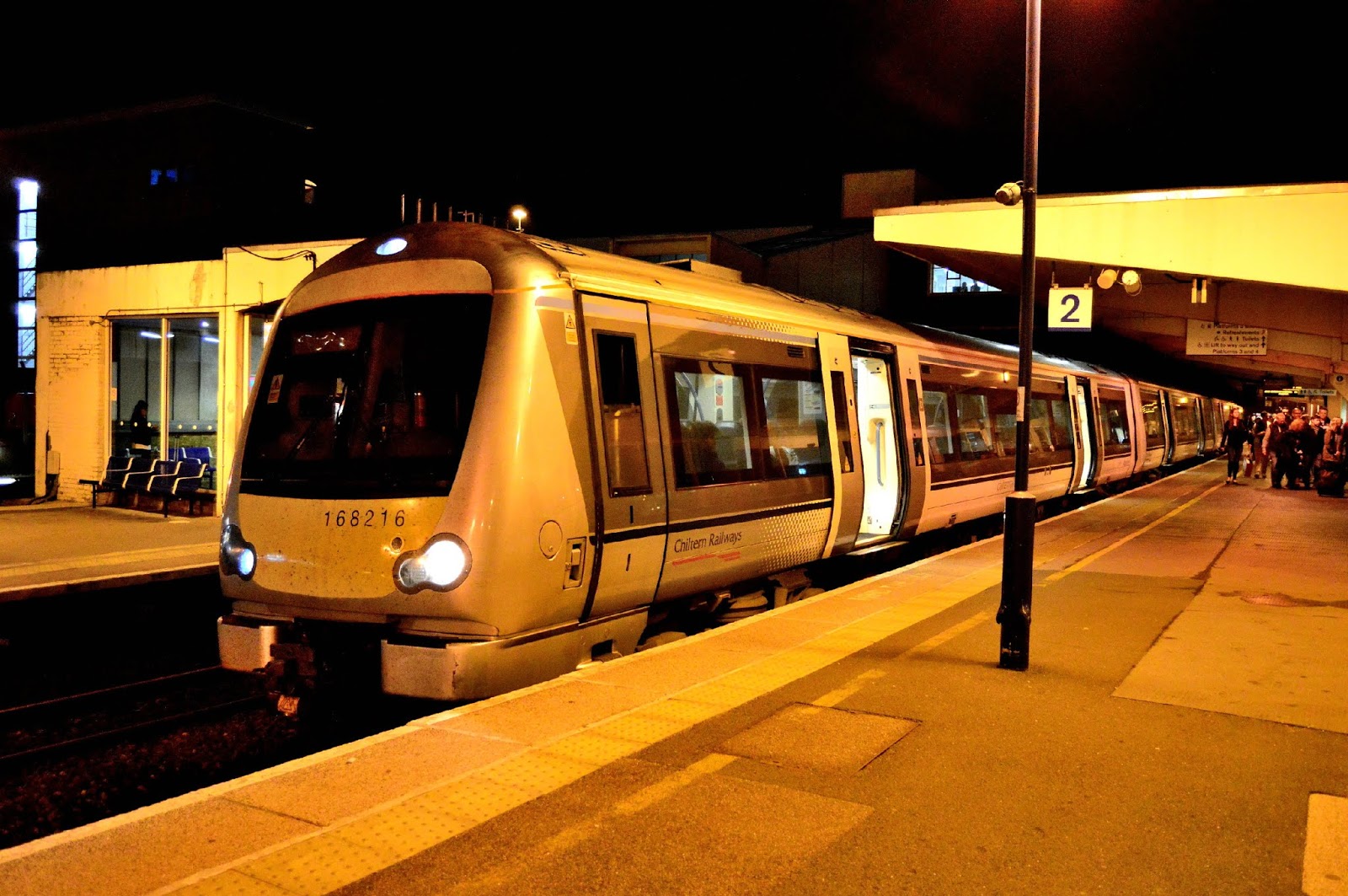 'Along These Tracks' Train Photos Site : Night Photo Class 168216 ...