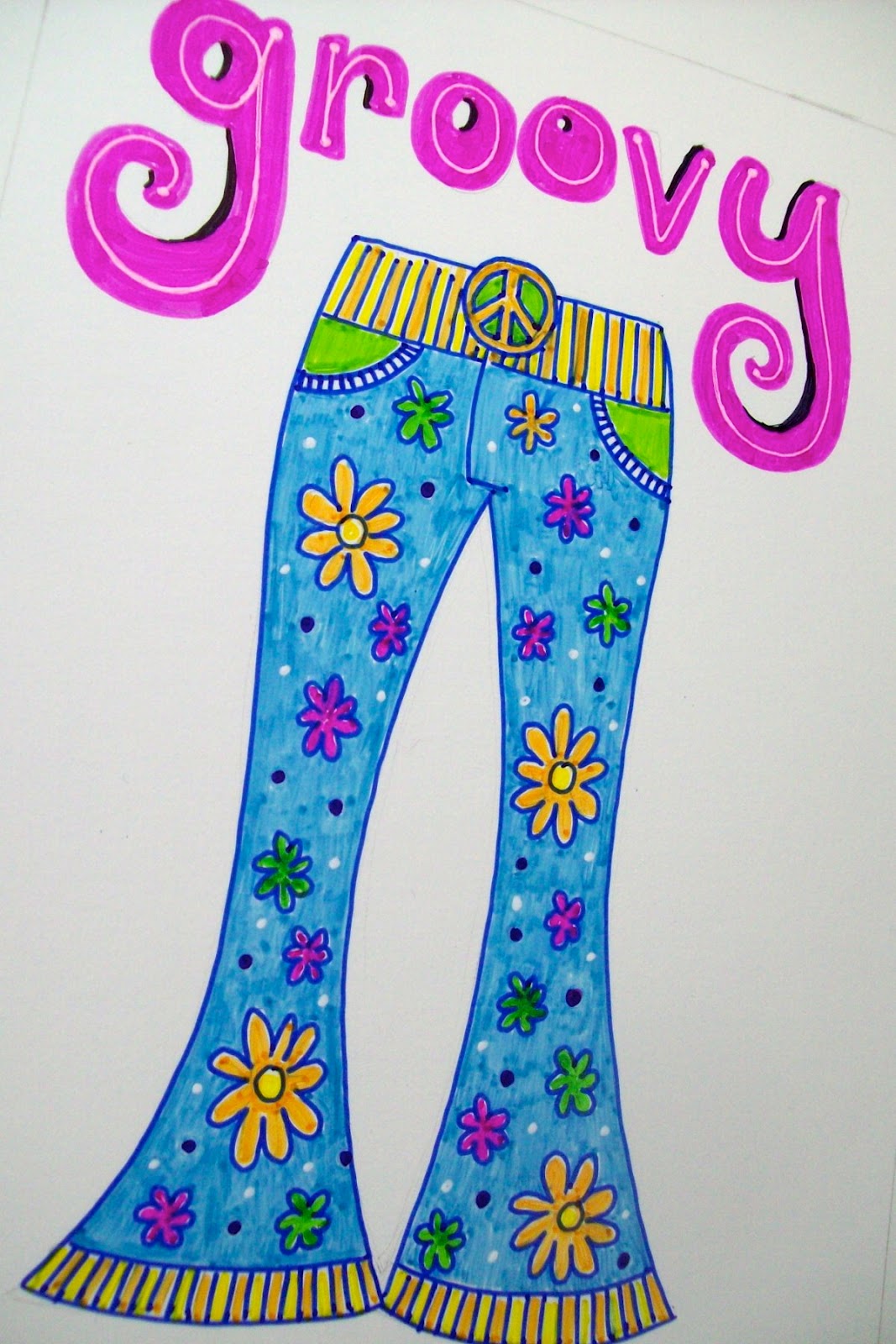 journal illustrations and musings: groovy pants