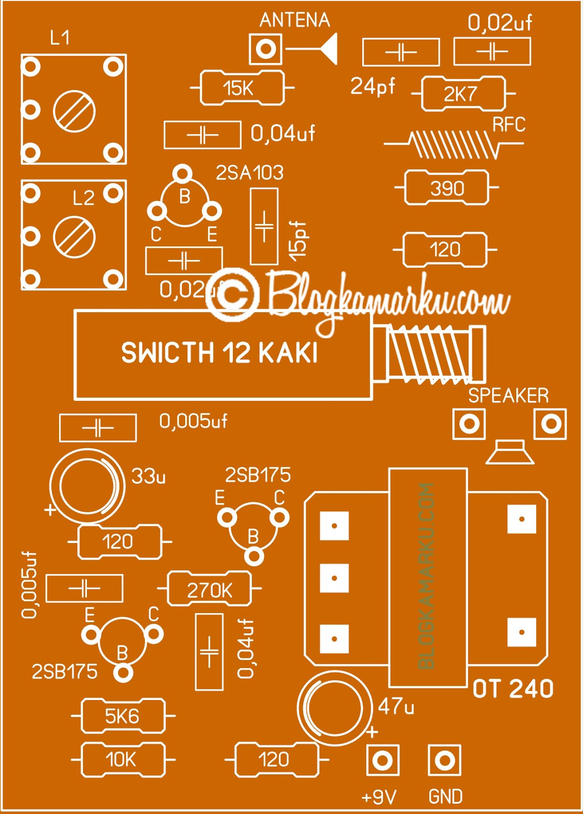 Inspirasi Pcb Walky Talky, Skema Pcb