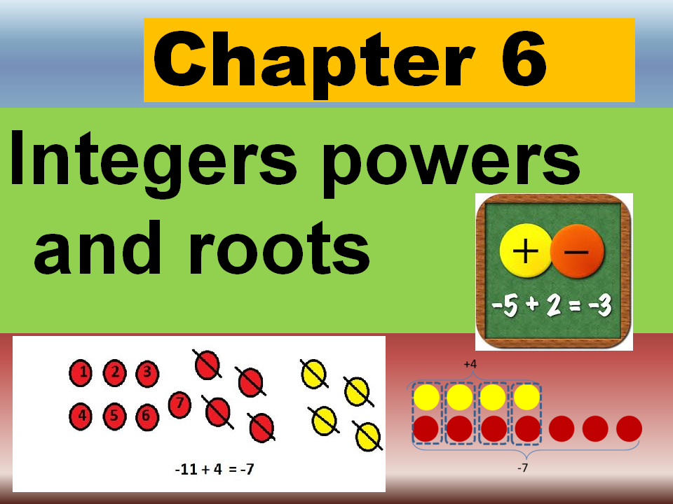 Math 8: chapter 6 integers powers and roots