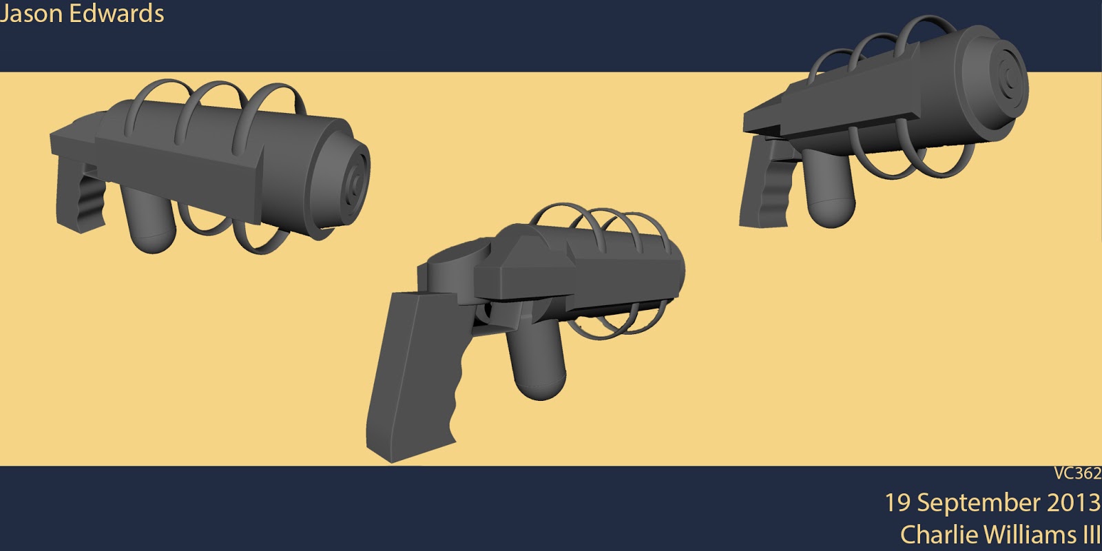 Jason Edwards...: High Poly Gun Model Sheet