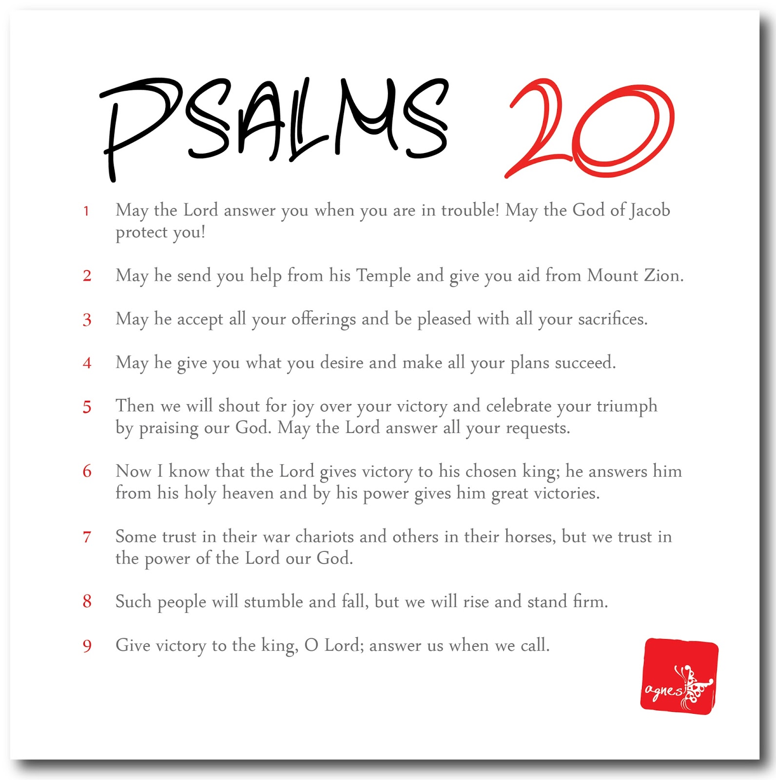 Nature Culture Ethnic PSALM 20