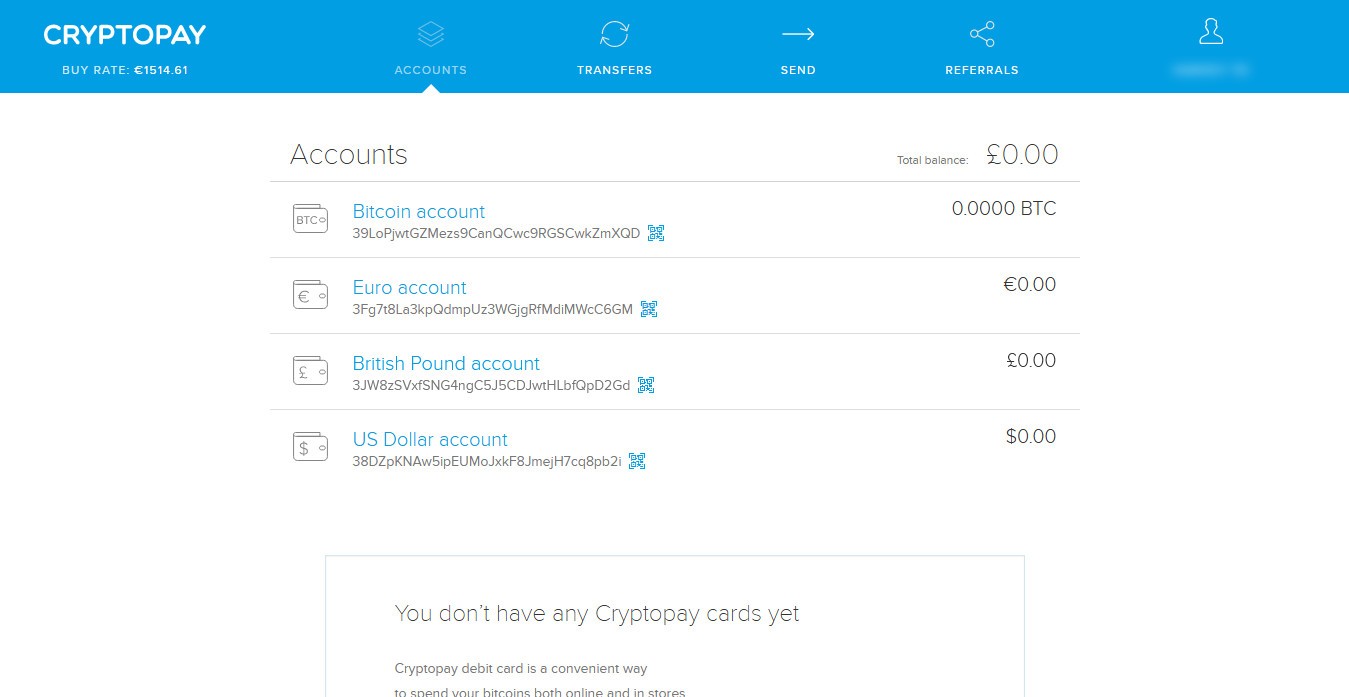 Bitcoin Debit Cards: Cryptopay Review