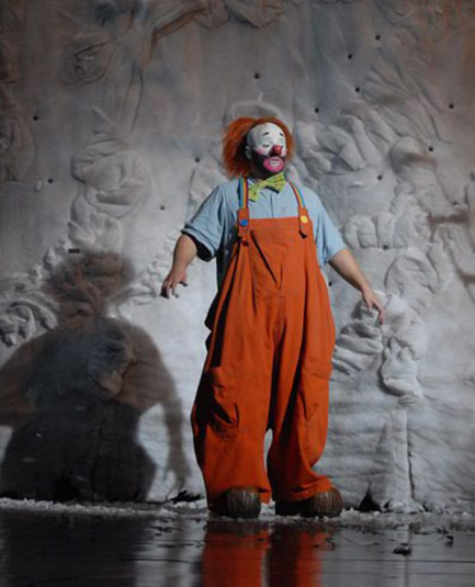 A Creative Journal of an Artist: ACEO Clown Portrait #101 "Orange Pablo"