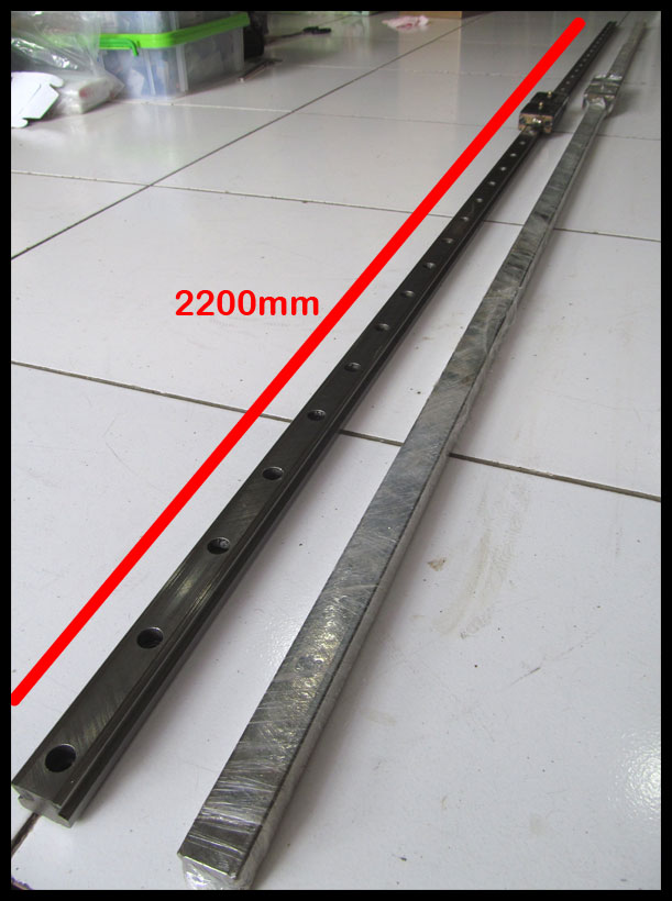2nd MACHINE: Linear motion guide, SR25W, 2200mm rail length, THK