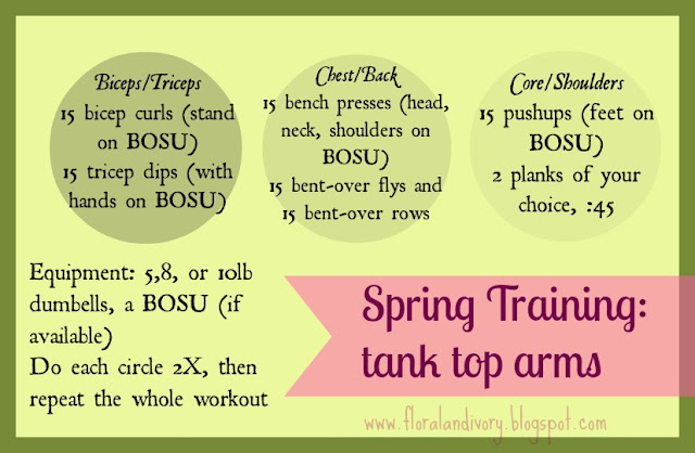 Floral and Ivory : Spring Training Workout: #9