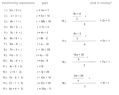 MEDIAN Don Steward mathematics teaching: transforming expressions