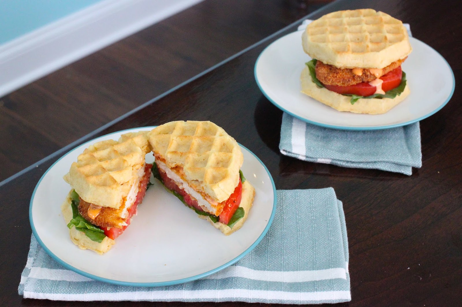 borrowed heaven: Fried Chicken & Waffle Sandwiches