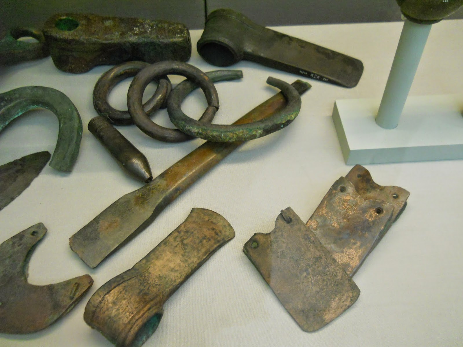 Woodcarving and woodworking tools seen at the British Museum; from ...