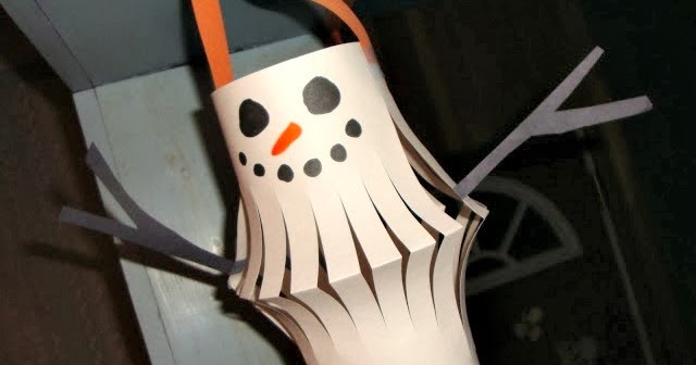 Moments of Mommyhood: Paper Lantern Snowman