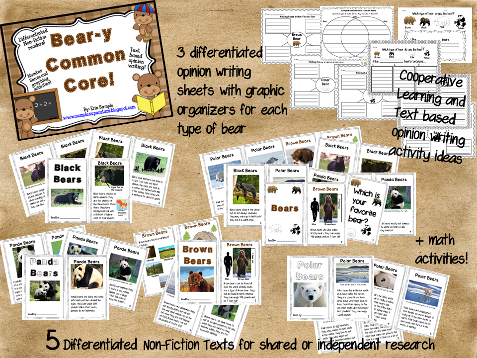 Sample's Superstars: Bear-y Common Core Updated with Bear-y Good Freebies!