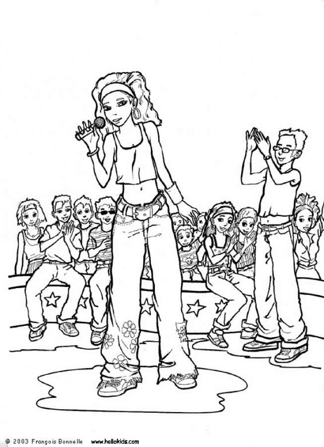 Coloring Pages for Kids: Singing Coloring Pages