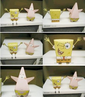 Spongebob dan Patrick Paper Craft | Indonesia Tutorial PaperCraft ...
