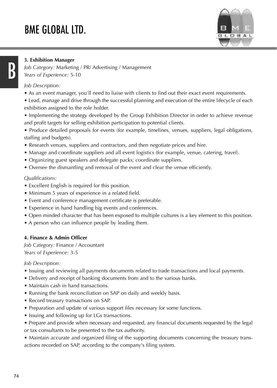 وظائف شركة BME Global Ltd للصناعات الدوائية - Hire Me Now