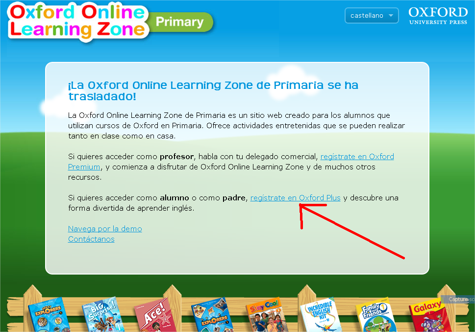 English classes 1, 2, 3: Oxford Online Learning Zone