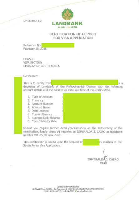 Meowy-Go-Lucky: How to get Bank Certificate from Landbank of the ...