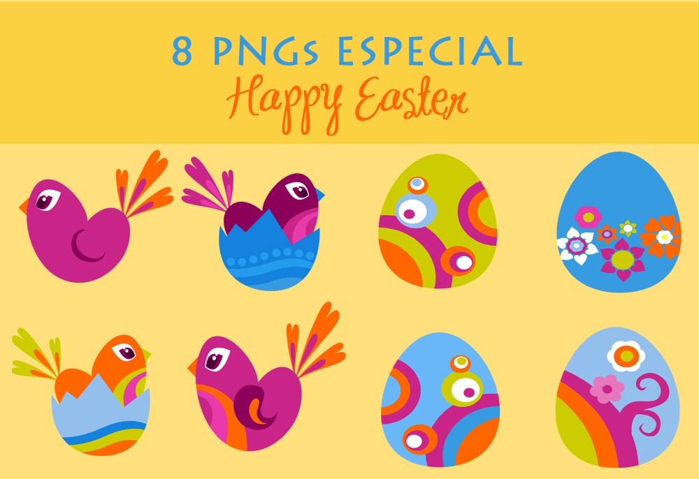 6 Packs de PNGs de Pascua - Happy Easter ~ *..PS-Tutoriales..*